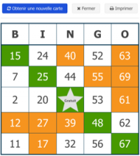 Créer des cartes bingo avec des mots - Générateur Bingo